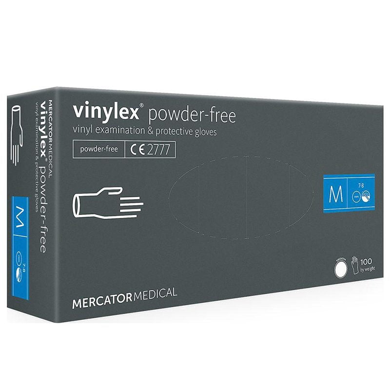 Manusi de unica folosinta transparent, vinil, nepudrate, 100 manusi / cutie