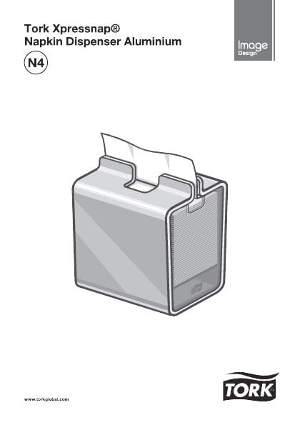 Dispenser servetele de masa Tork Xpressnap 274002 N4, aluminiu - Sterge.ro