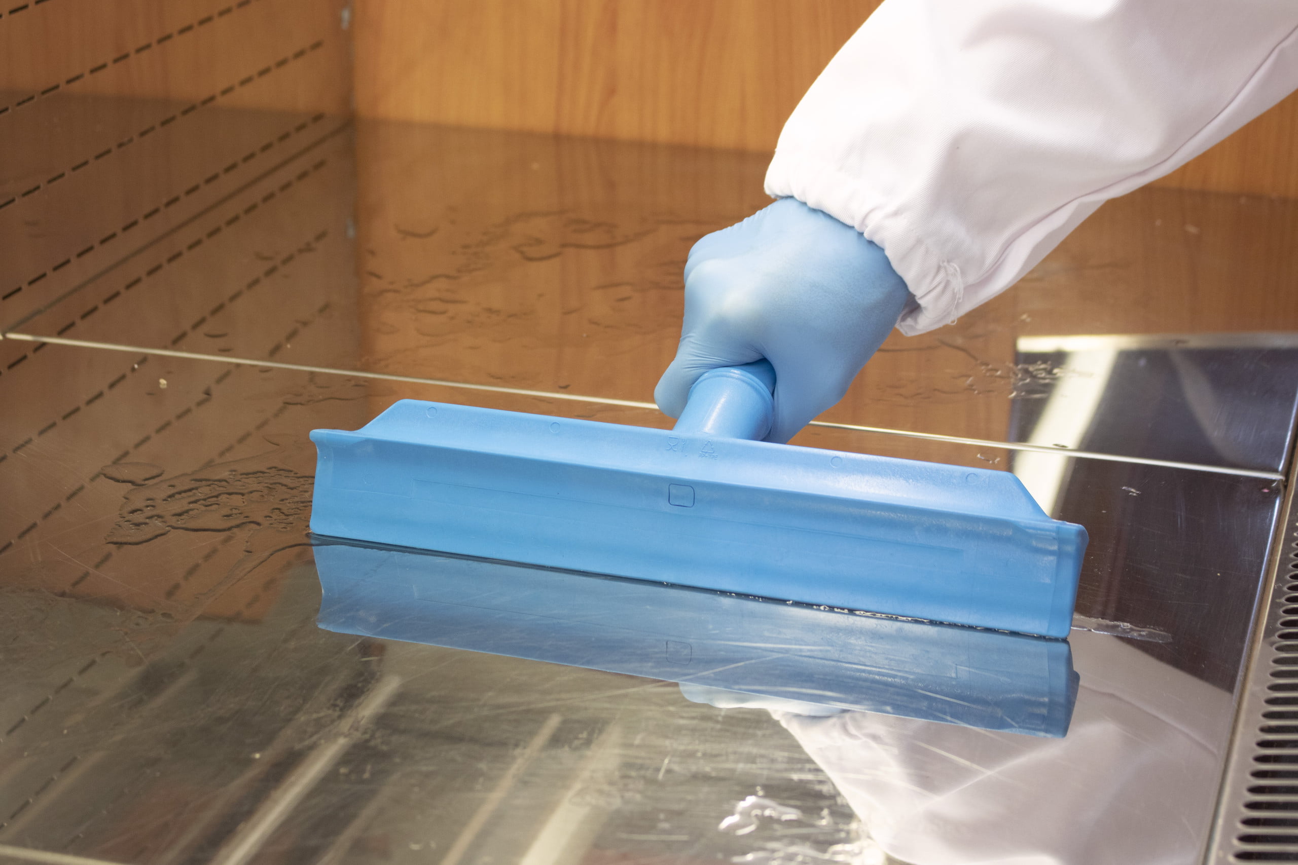 Racleta de apa cu maner scurt, 30 cm, IGEAX 1059, albastra, rezistenta ...