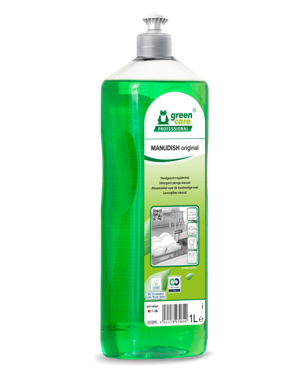 Detergent ecologic MANUDISH Original, Green Care, 1L, pentru spalarea ...