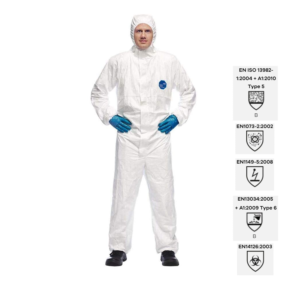 Combinezon de protectie, cu gluga, Tyvek Classic Expert, marimea L ...