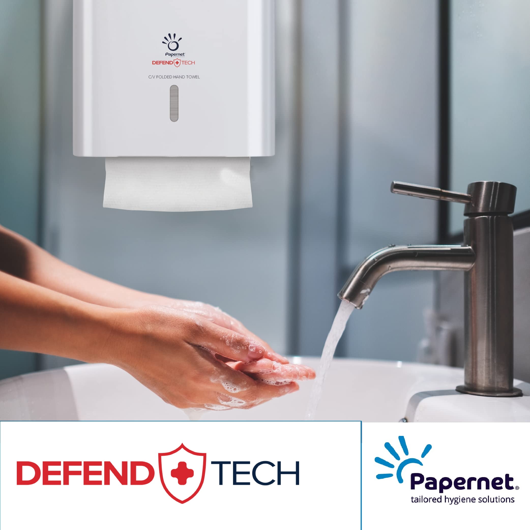 Dispenser Antibacterial DEFEND TECH, Papernet 416148, pentru prosoape ...
