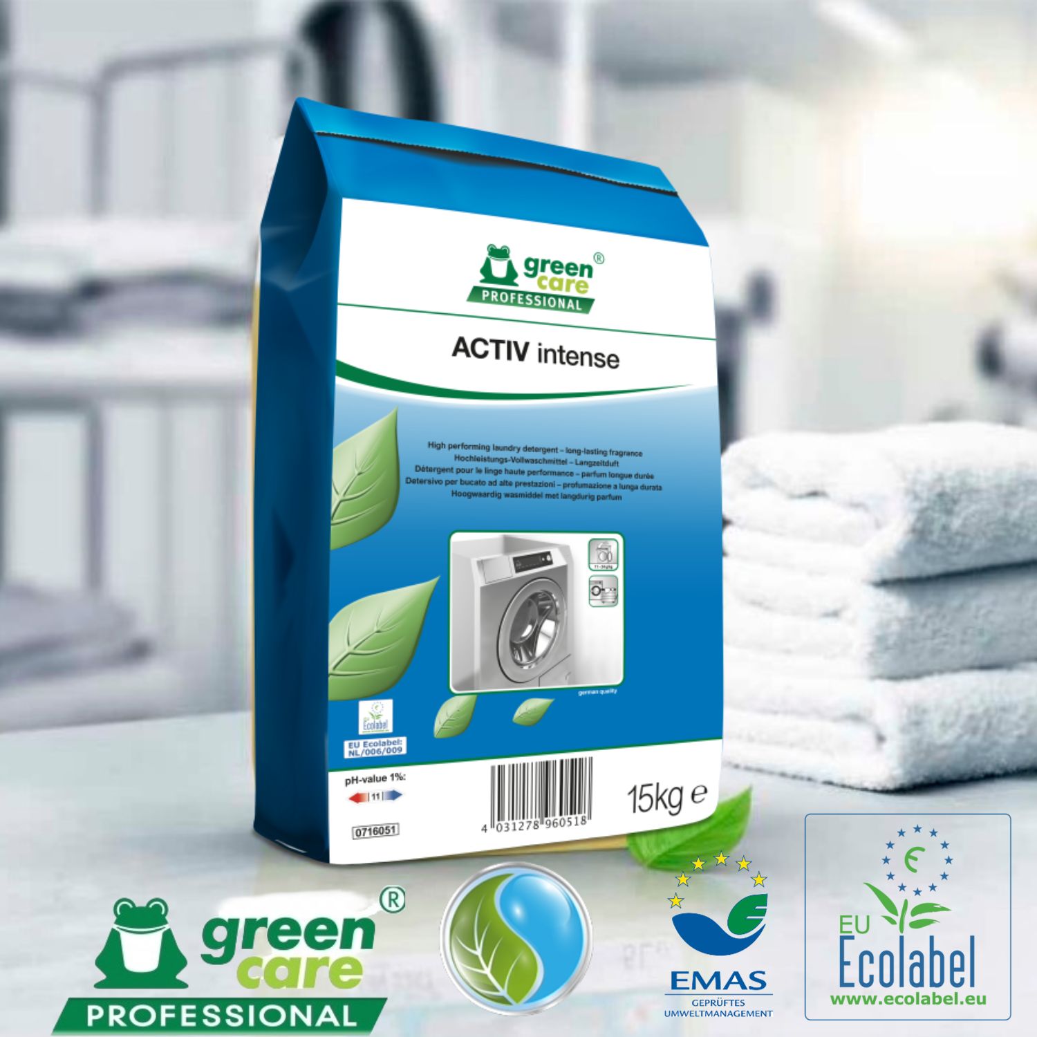 Detergent ecologic pentru rufe, Activ Intense, performanta ridicata de ...