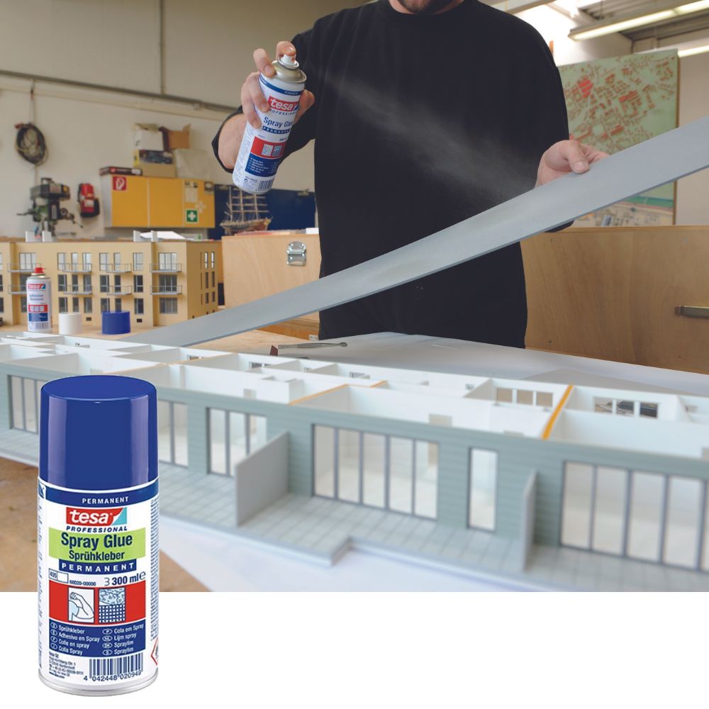Spray adeziv permanent, 300 ml tesaSpray Glue Permanent, pentru ...