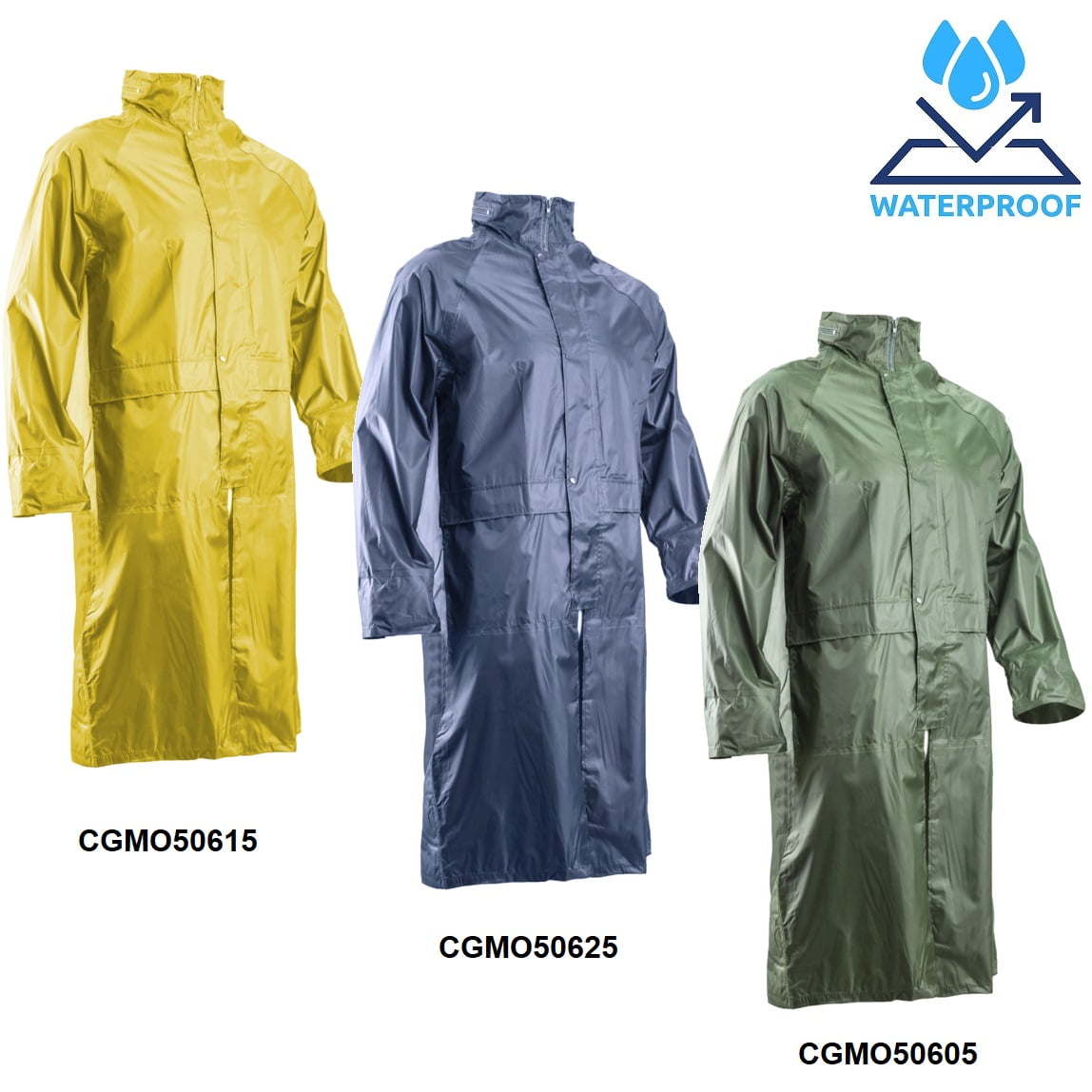 Pelerina de ploaie, PVC albastra, impermeabila, protectie impotriva ...