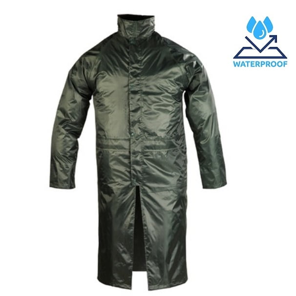 Pelerina de ploaie, PVC verde, impermeabila, protectie impotriva ploii ...