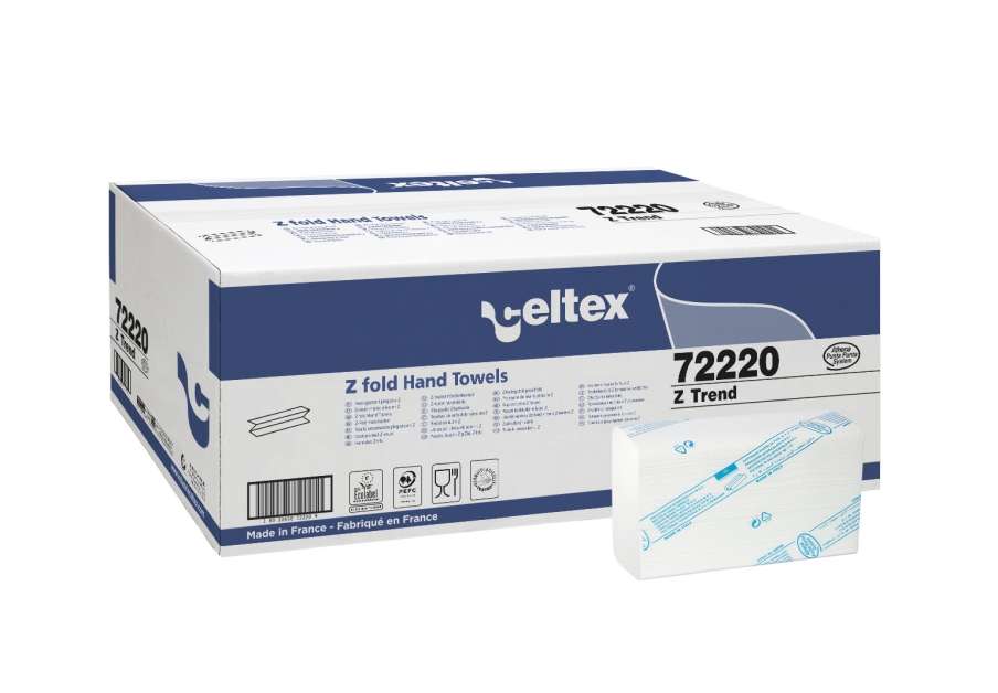 Prosoape Z-Fold Premium Celtex Z Trend C72220 – 2 Straturi, 150 Portii